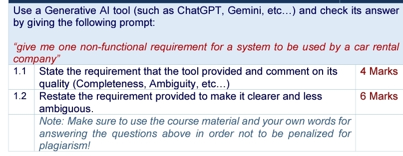 Solved Use a Generative Al tool (such as ChatGPT, Gemini, | Chegg.com