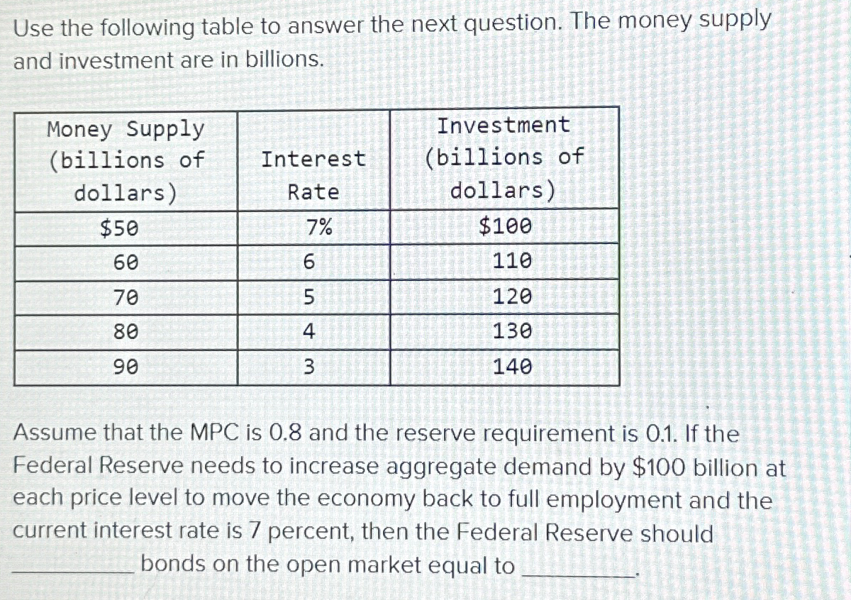 Use the following table to answer the next question. | Chegg.com
