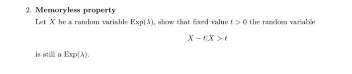 Solved 1. Sum of independent Poisson random variables Take | Chegg.com