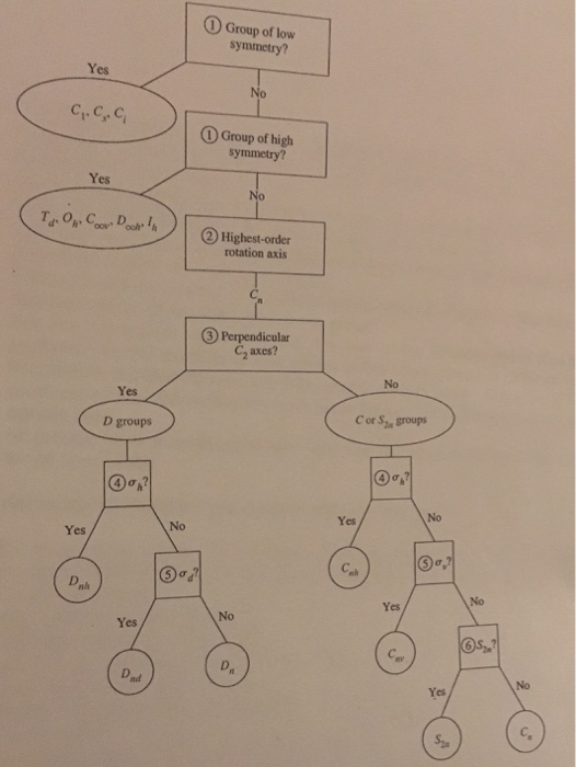 Solved please tell me what the point groups are and how you | Chegg.com