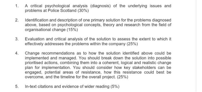 Solved Police Scotland Case Study Police Scotland employs | Chegg.com