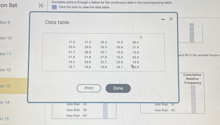 Complete parts a through c below for the continuous | Chegg.com