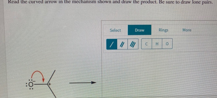 Solved Read the curved arrow in the mechanism shown and draw | Chegg.com Solved Read the curved arrow in the mechanism shown and draw | Chegg.com