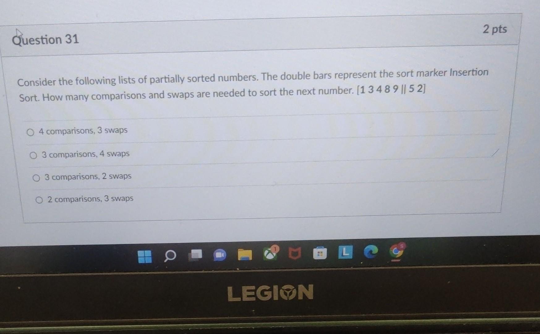 Solved Consider the following lists of partially sorted | Chegg.com