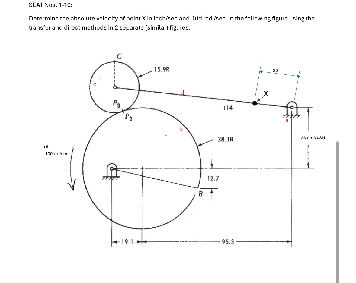 Solved SEAT Nos. 1-10:Determine the absolute velocity of | Chegg.com