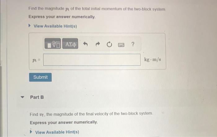 Solved Block 1 , of mass m1=2.30 kg, moves along a | Chegg.com