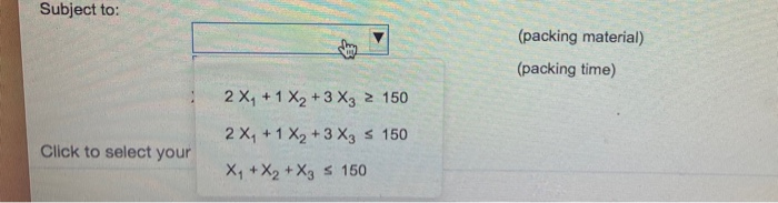 Solved Consider Paul Jordan's following linear programming | Chegg.com