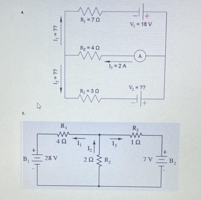 Solved Find all the currents and voltages across each | Chegg.com
