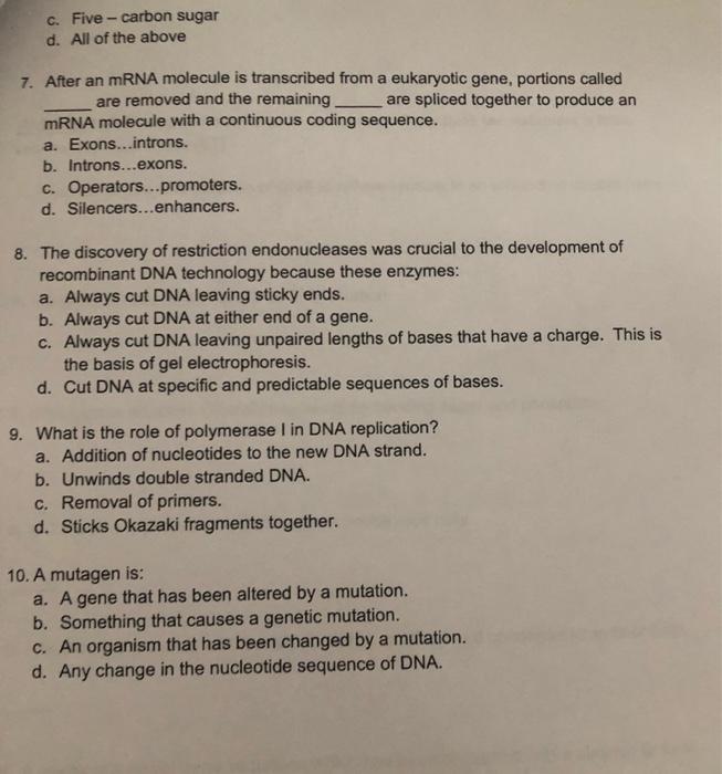 Solved PART A: Multiple Choice 1. The site of interaction | Chegg.com