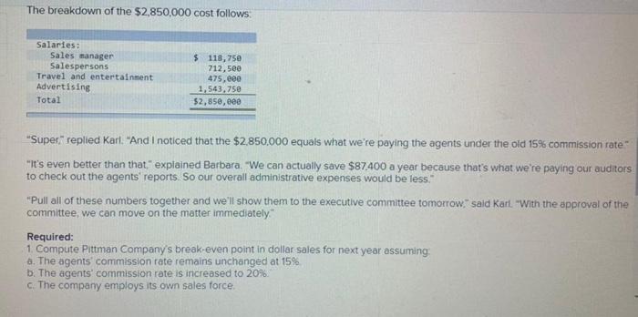 Solved Case 5-32 (Algo) Cost Structure; Break-Even and | Chegg.com