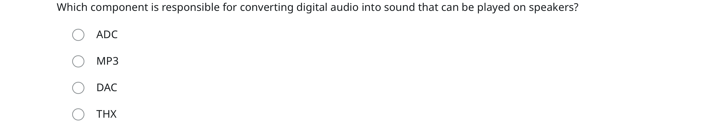 Solved Which component is responsible for converting digital | Chegg.com