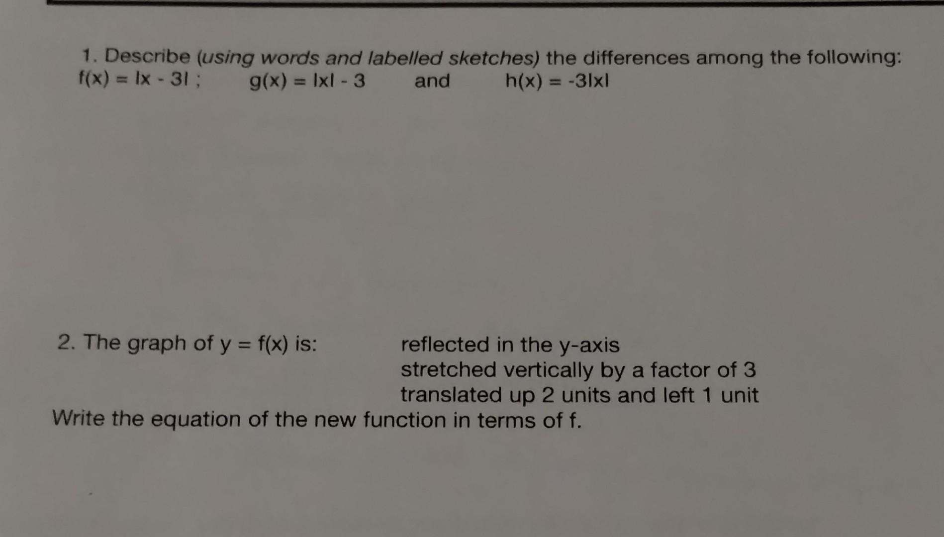 Solved proper answers for each question nice format and | Chegg.com