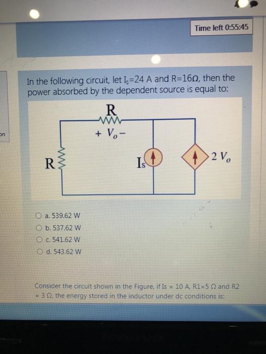 Solved Time left 0:55:45 In the following circuit, let I=24 | Chegg.com Solved Time left 0:55:45 In the following circuit, let I=24 | Chegg.com