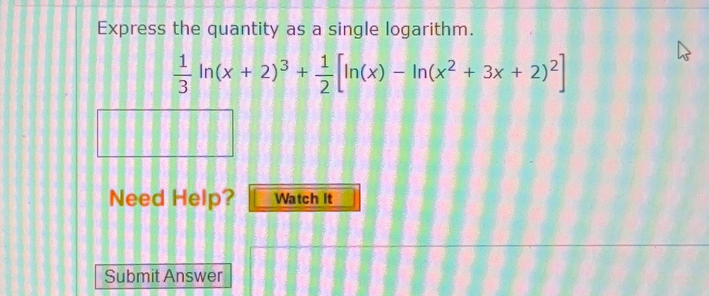 Solved Express the quantity as a single | Chegg.com