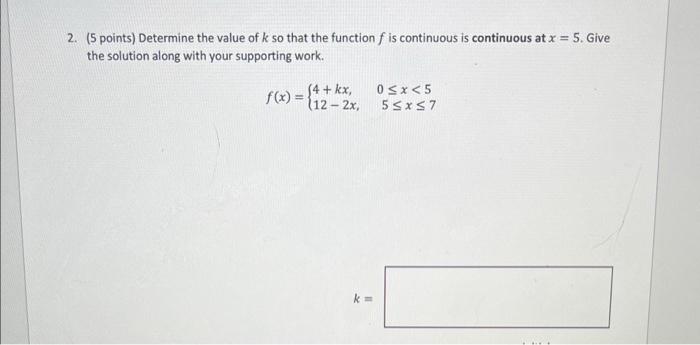Solved (5 points) Given the differentiable functions f(x) | Chegg.com