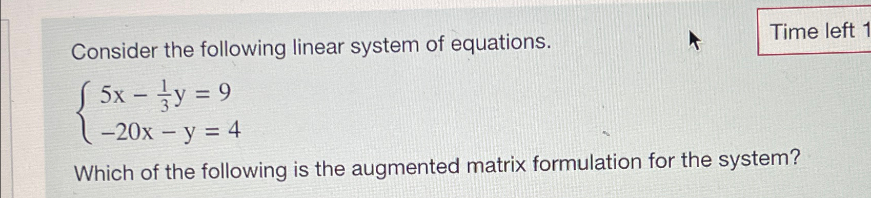 Solved Consider the following linear system of | Chegg.com