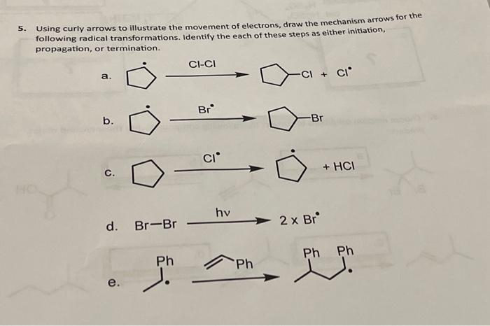 Solved Using curly arrows to illustrate the movement of | Chegg.com