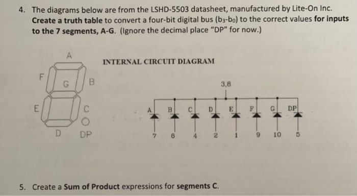 Solved 4. The diagrams below are from the LSHD-5503 | Chegg.com