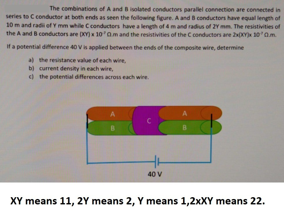 Solved The combinations of A and B isolated conductors | Chegg.com
