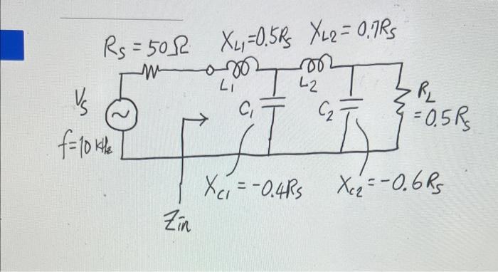 Solved For the network attached, calculate an input | Chegg.com