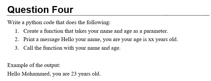 Solved Q4: Write a python code that does the following:1. | Chegg.com