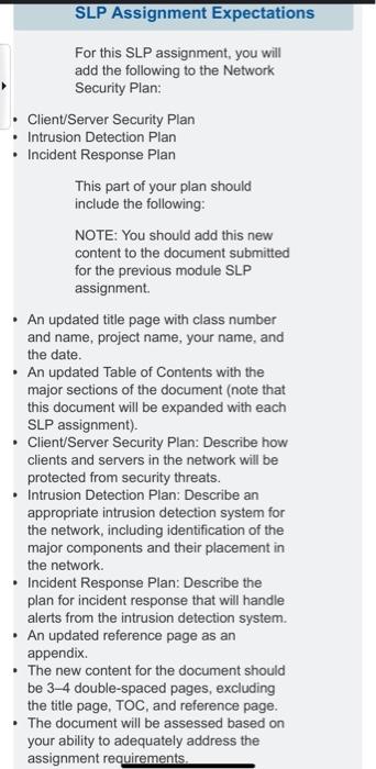 Solved CLIENT/SERVER SECURITY AND INTRUSION DETECTION SLP | Chegg.com