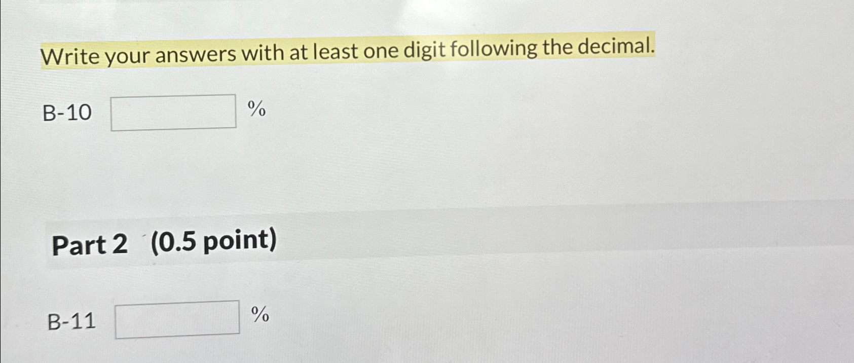 Solved Write your answers with at least one digit following | Chegg.com