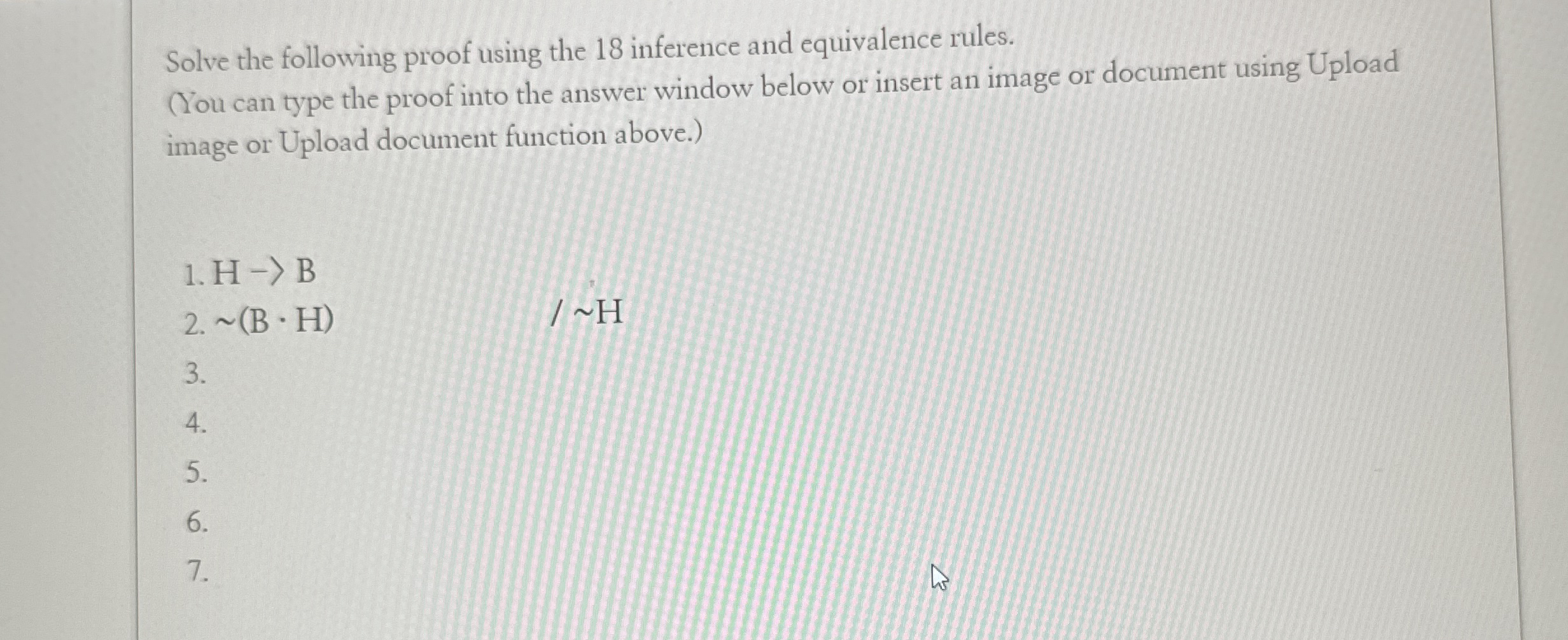 Solved Solve the following proof using the 18 ﻿inference and | Chegg.com