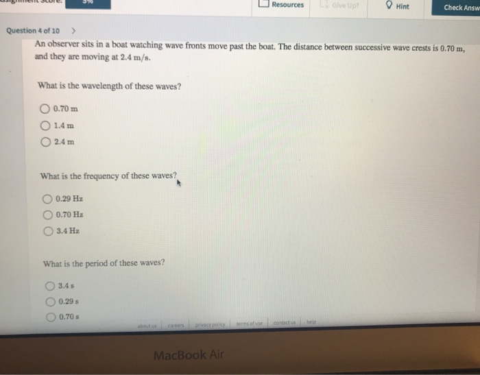Solved Resources x Give Up Check Answ Question 4 of 10 > An | Chegg.com Solved Resources x Give Up Check Answ Question 4 of 10 > An | Chegg.com