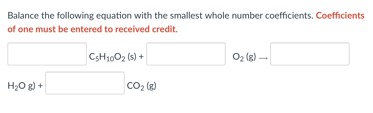 Solved Balance the following equation with the smallest | Chegg.com