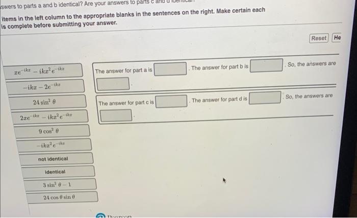 Solved If two operators act on a wave function as indicated | Chegg.com