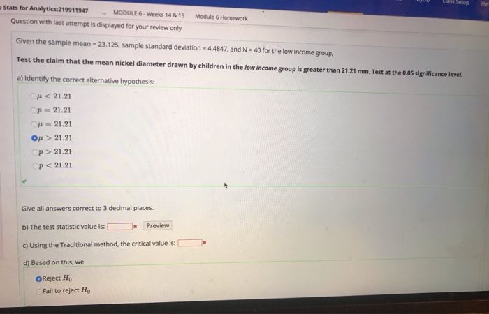 Solved Module 6 Homework Stats for Analytics:219911947 . | Chegg.com