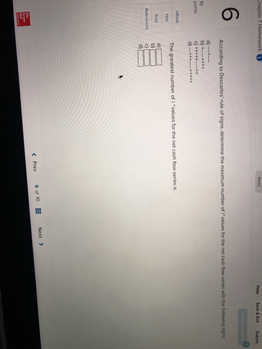 Solved Chapter 7 Homework Help Save & Exit Submit According | Chegg.com