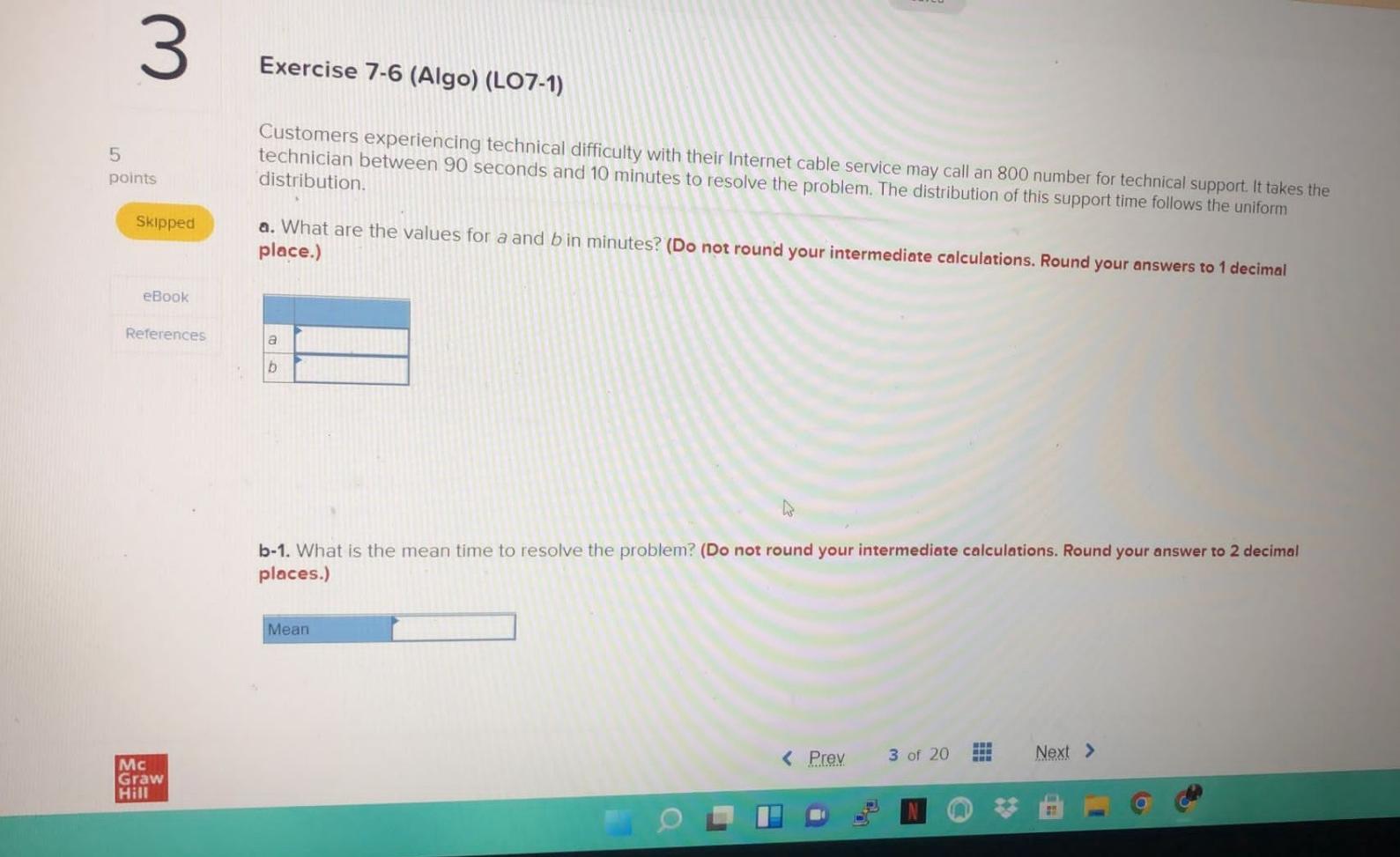 Solved 3 Exercise 7-6 (Algo) (L07-1) 5 points Customers | Chegg.com