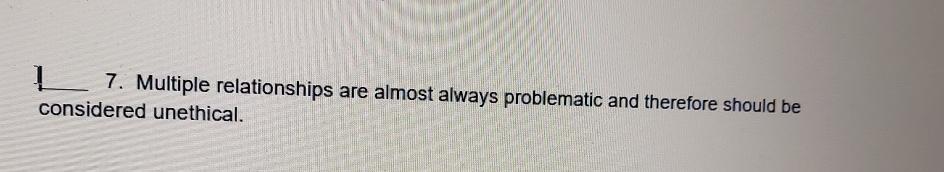 Solved Multiple relationships are almost always problematic | Chegg.com