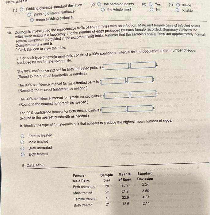 Solved \( \begin{array}{lccc}\text { Female- } & \text { | Chegg.com