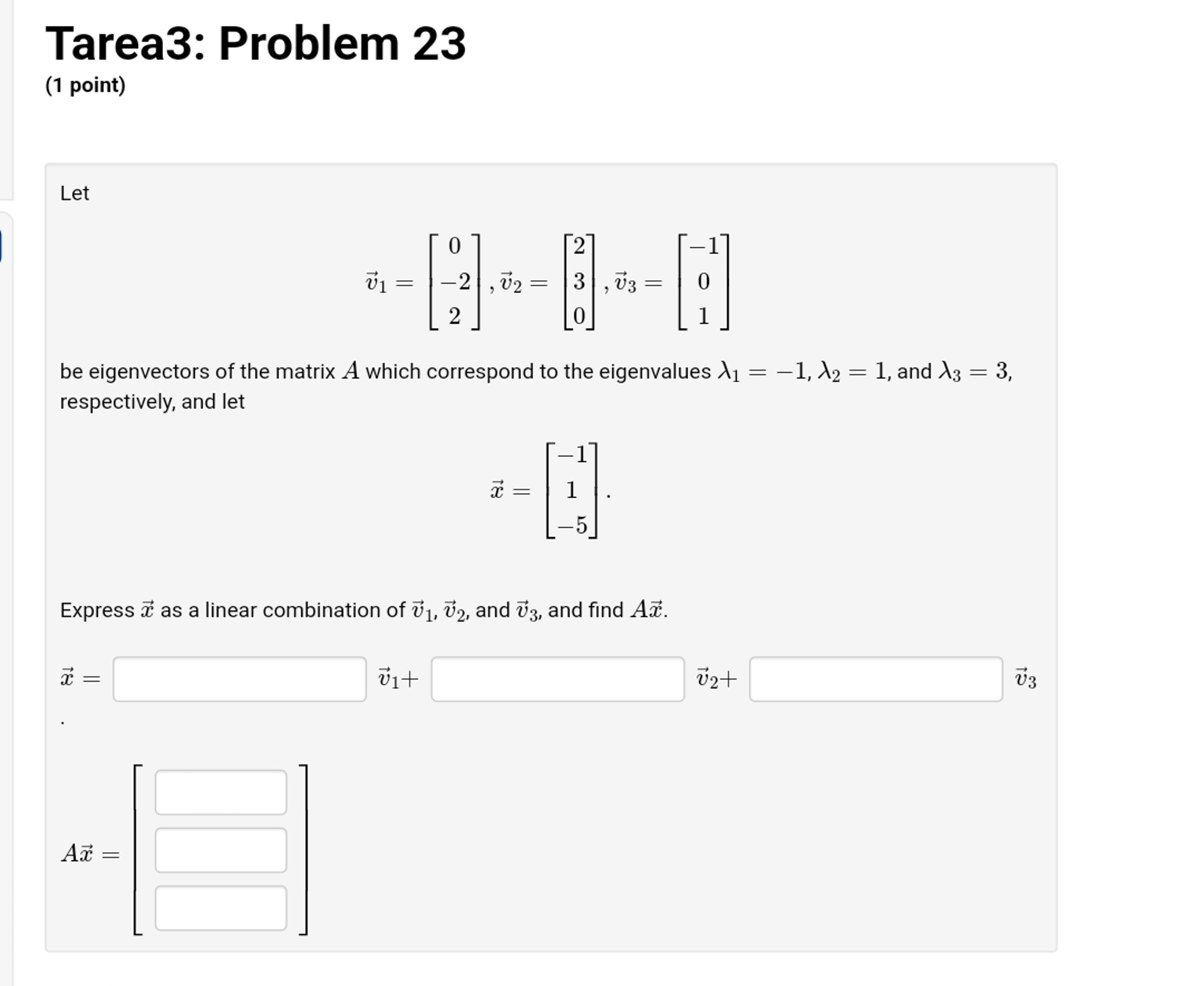 Solved Letvec(v)1=[0-22],vec(v)2=[230],vec(v)3=[-101]be | Chegg.com
