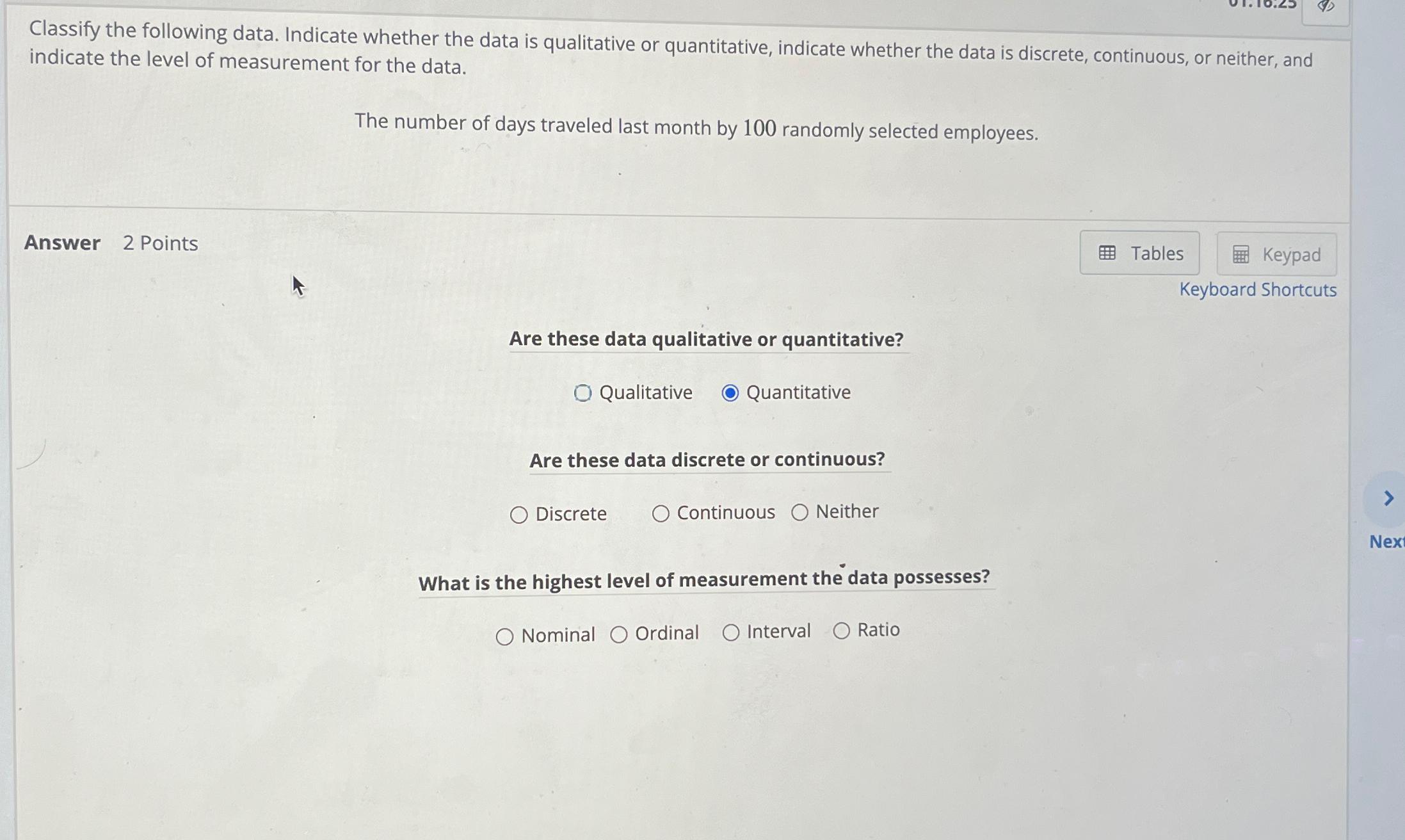 Solved Classify the following data. Indicate whether the | Chegg.com