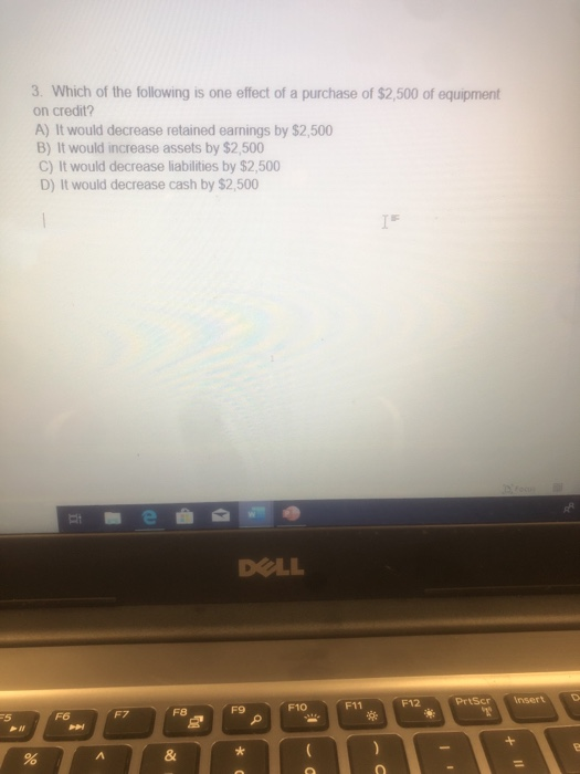 Solved 3. Which of the following is one effect of a purchase | Chegg.com