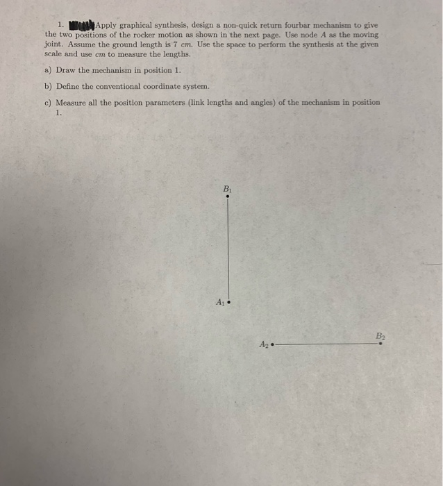 1. Apply graphical synthesis, design a non-quick | Chegg.com