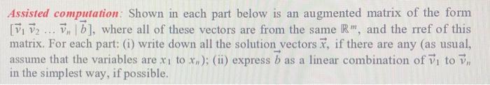 Solved Assisted computation: Shown in each part below is an | Chegg.com