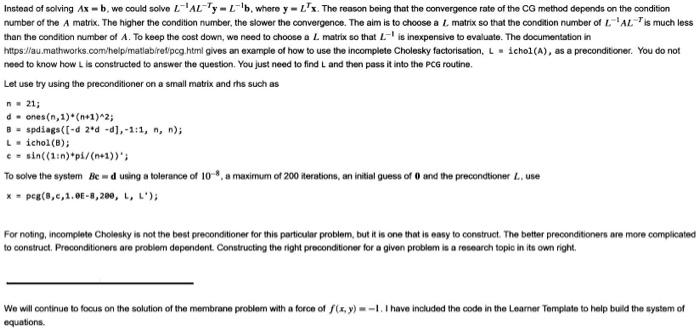 Solved Instead of solving Ax=b, we could solve | Chegg.com