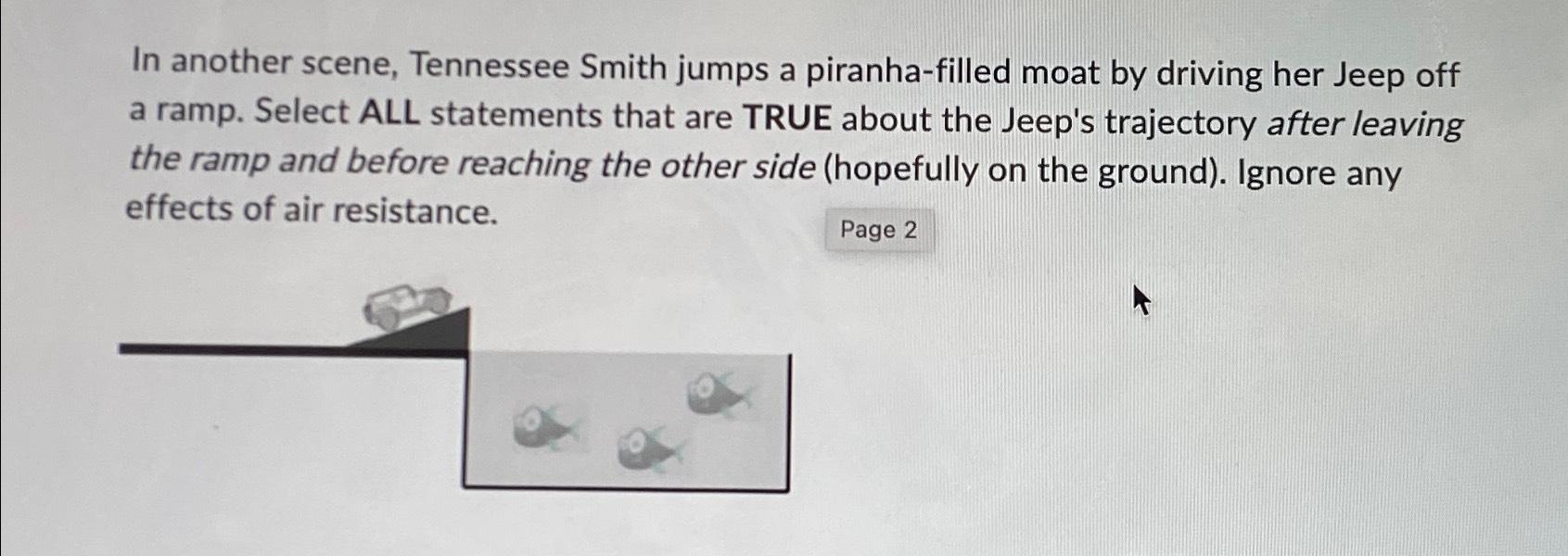 In another scene, Tennessee Smith jumps a | Chegg.com