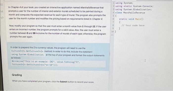 Solved Grading When you have completed your program, click | Chegg.com