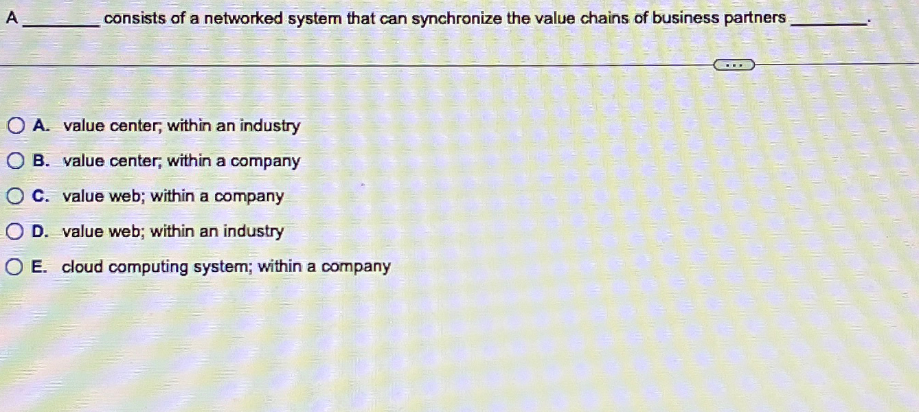 Solved A consists of a networked system that can synchronize | Chegg.com