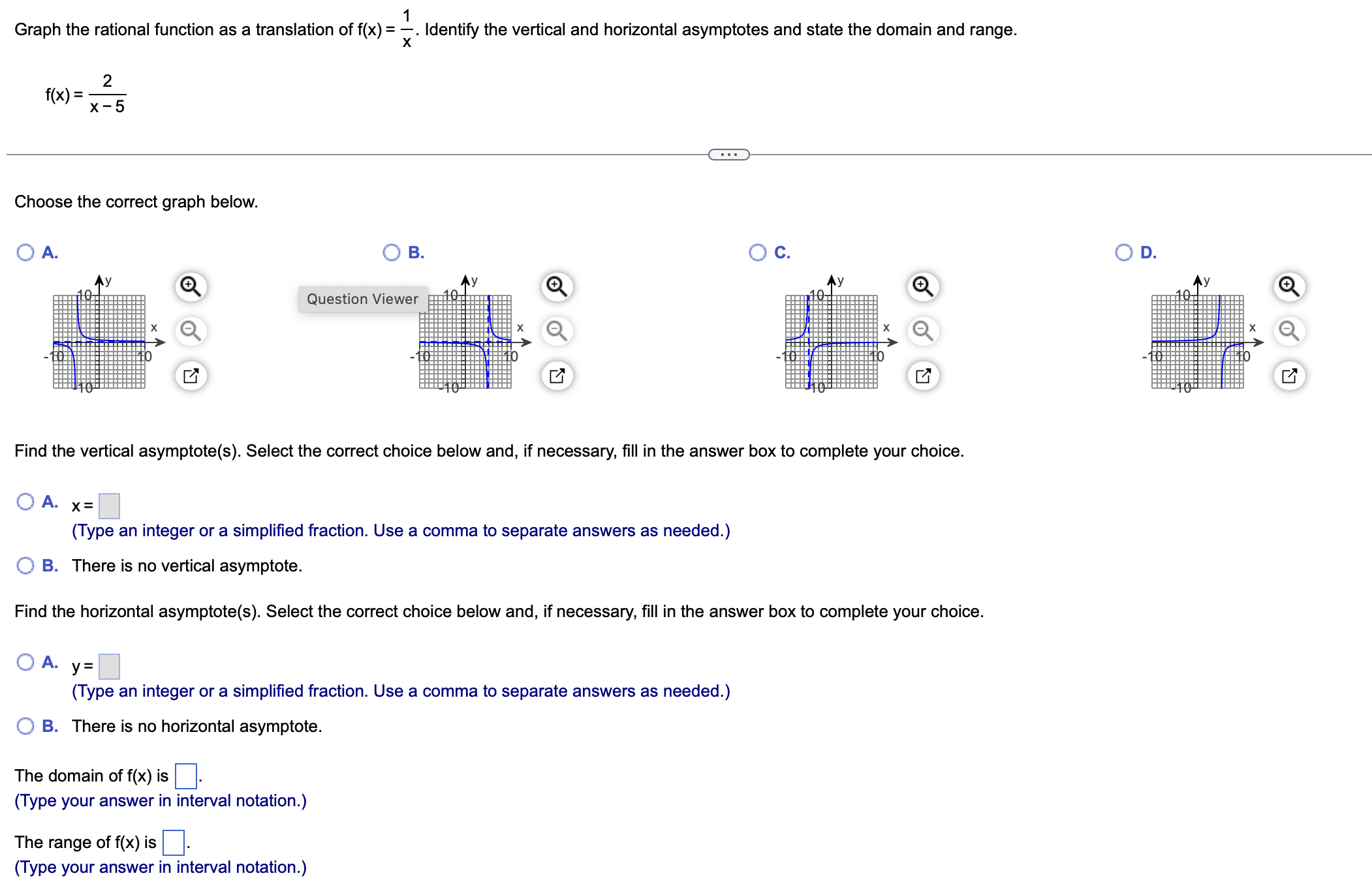 Solved Graph the rational function as a translation of | Chegg.com
