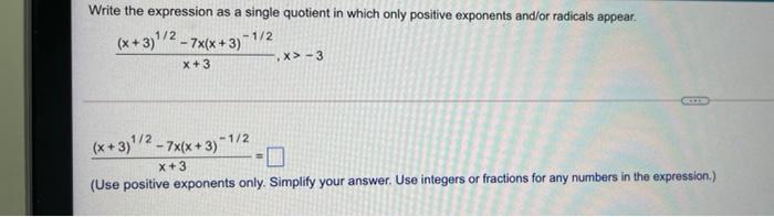 Solved Write the expression as a single quotient in which | Chegg.com
