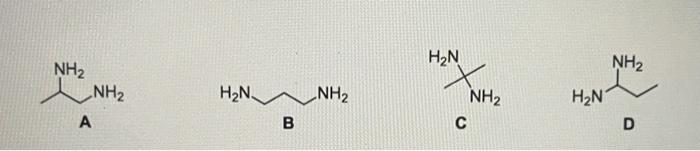 Solved Which of the following isomers of C3H10N2 correctly | Chegg.com