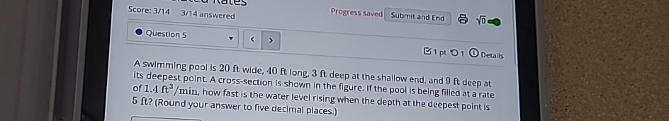 Solved Score: 3/14314 ﻿answeredProgress savedQuestion 51ptA | Chegg.com