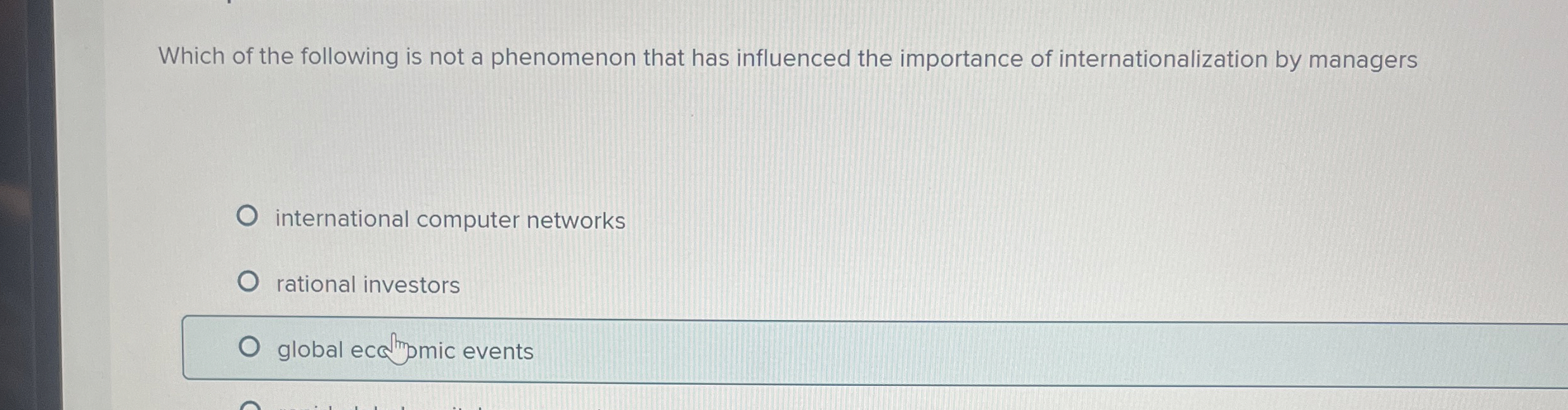 Solved Which of the following is not a phenomenon that has | Chegg.com